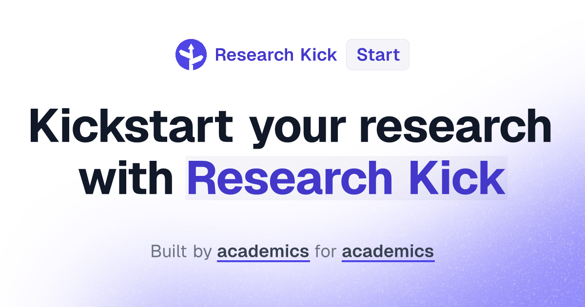 Research Kick: Your Research AI Sidekick